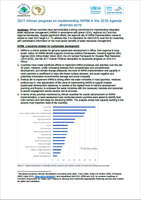 African progress on implementing IWRM in the 2030 Agenda: Briefing Note ...